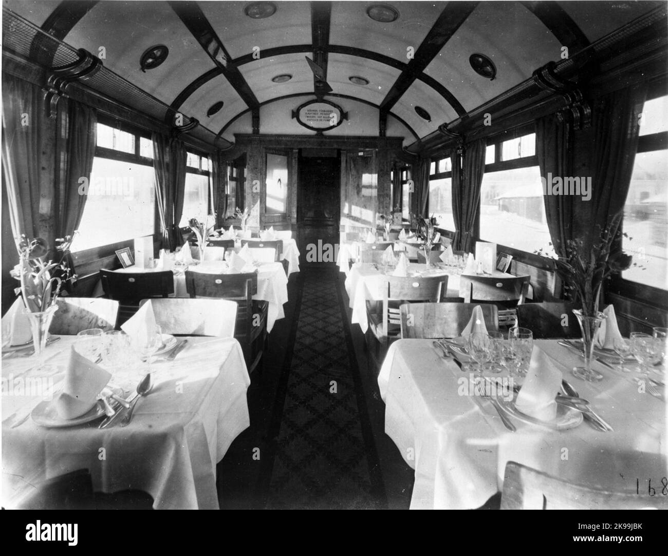 Restaurant wagon belonging to the State Railways, SJ Ro2 Stock Photo ...