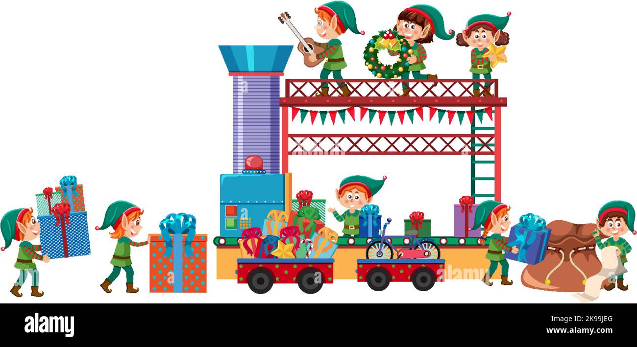 Elves Making Presents