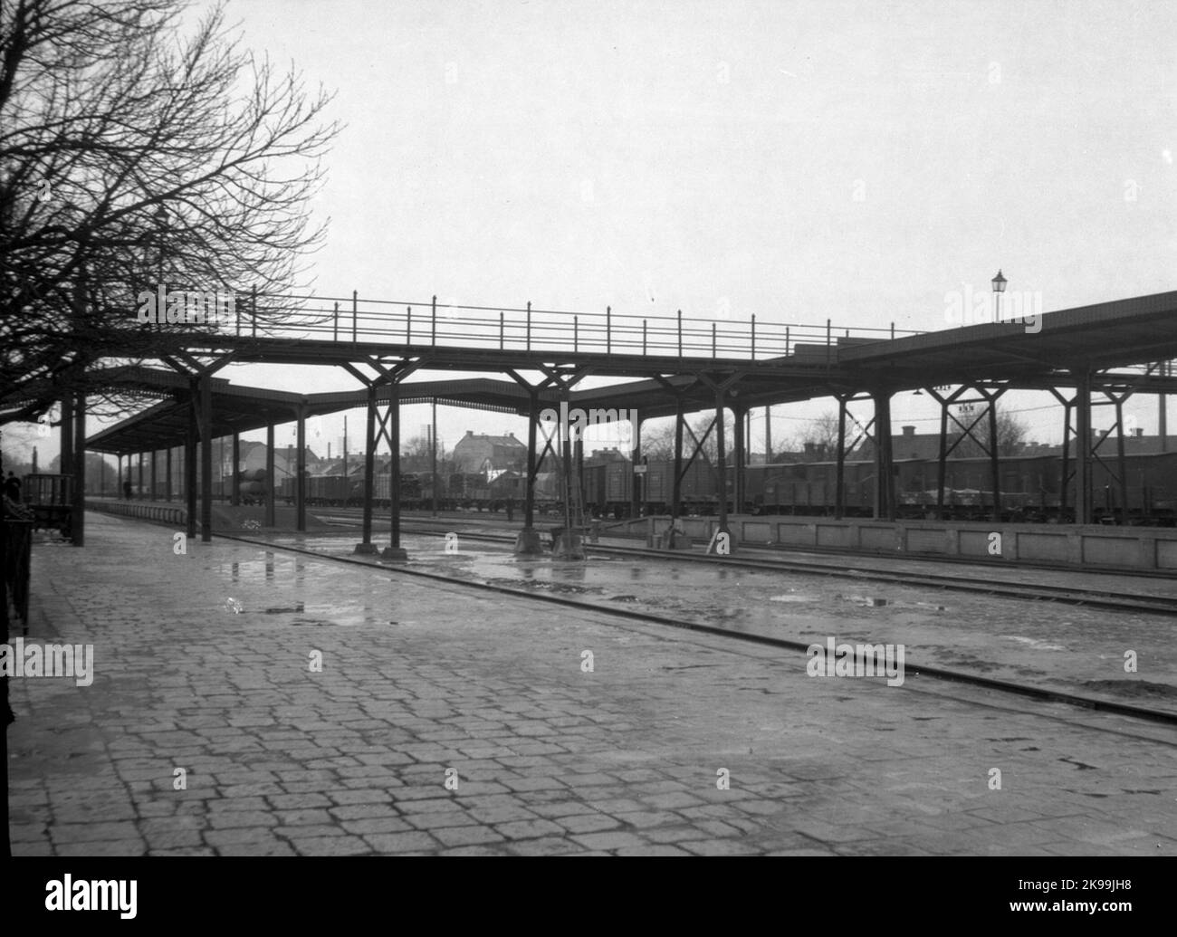 Platforms at the central station. The track system was expanded in 1910 ...