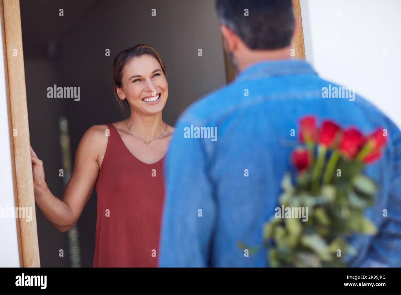 Youre saying you have a surprise for me. an unrecognizable man facing ...
