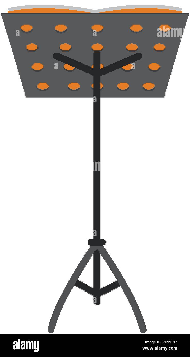 Music note stand isolated illustration Stock Vector Image & Art - Alamy