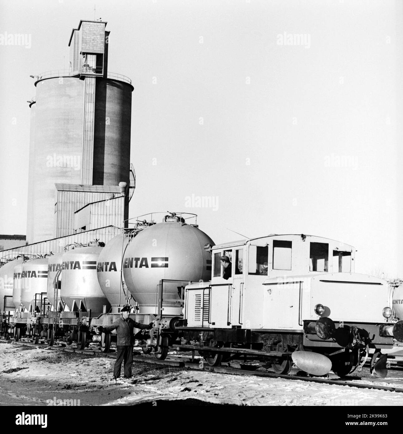 Cement car. Cementa, Hällekis Stock Photo - Alamy