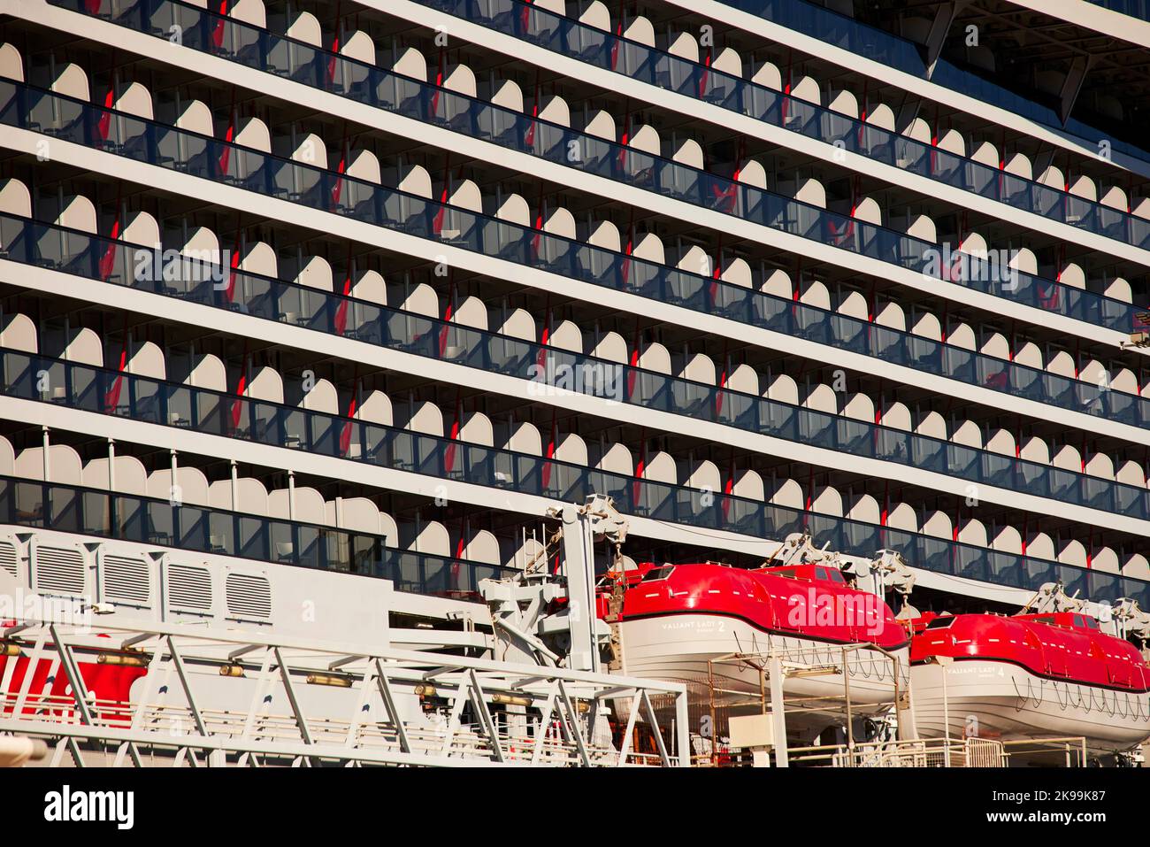 Valiant Lady is a cruise ship operated by Virgin Voyages Stock Photo ...