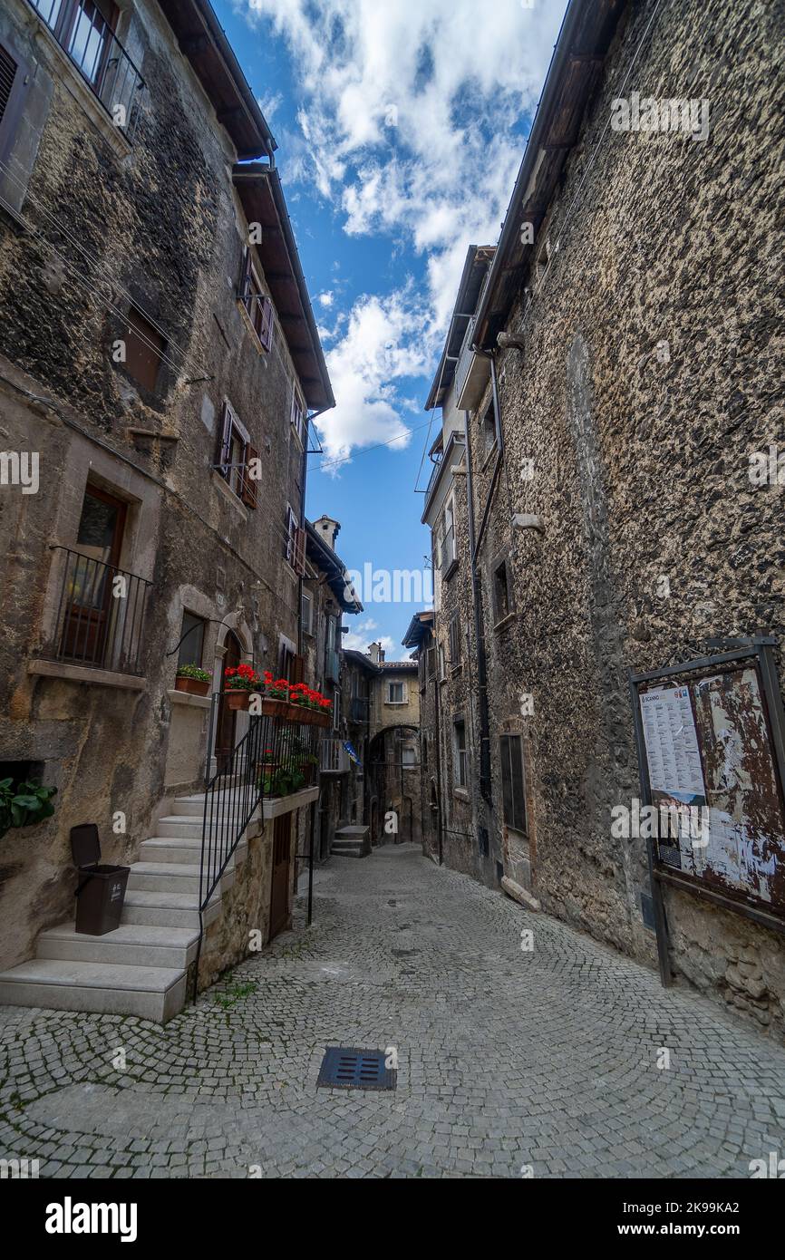 Italy heritage tourism in Abruzzo summer tour Stock Photo - Alamy