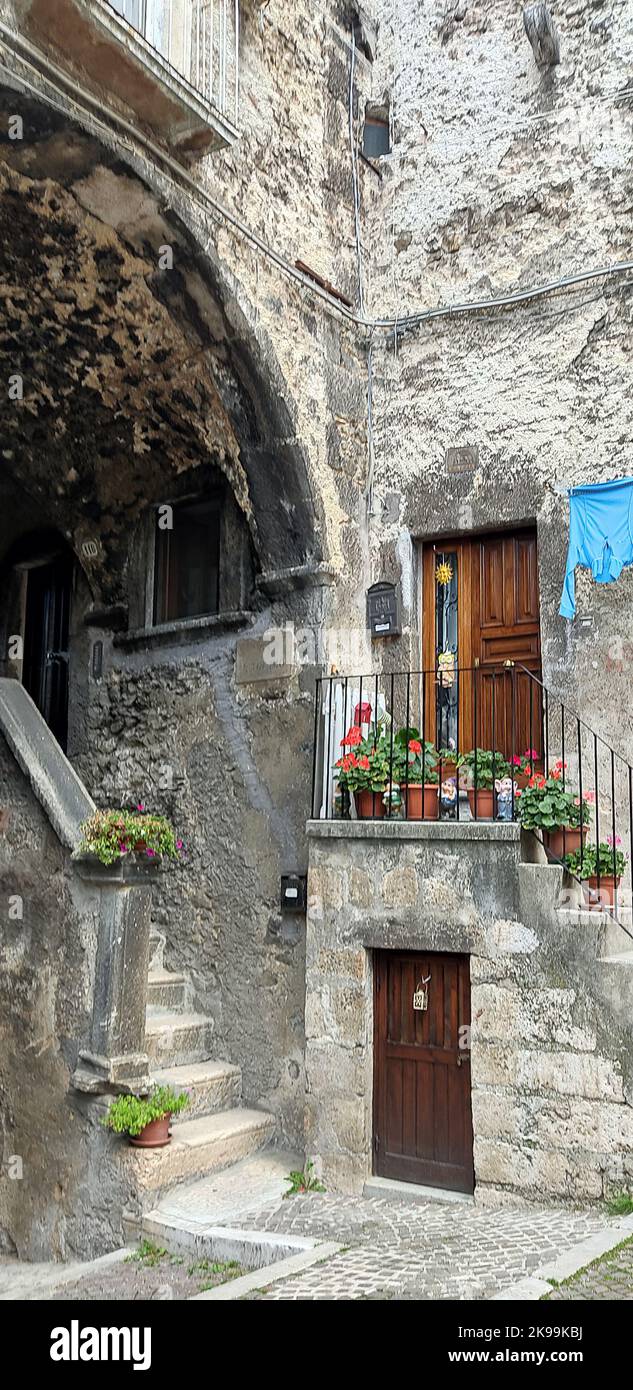 Italy heritage tourism in Abruzzo summer tour Stock Photo - Alamy