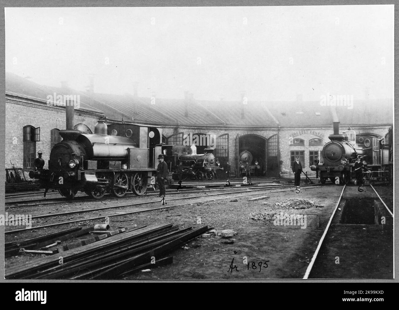 Halmstad - Nässjö - Railway, HNJ Lokstation in Halmstad. The locomotive ...