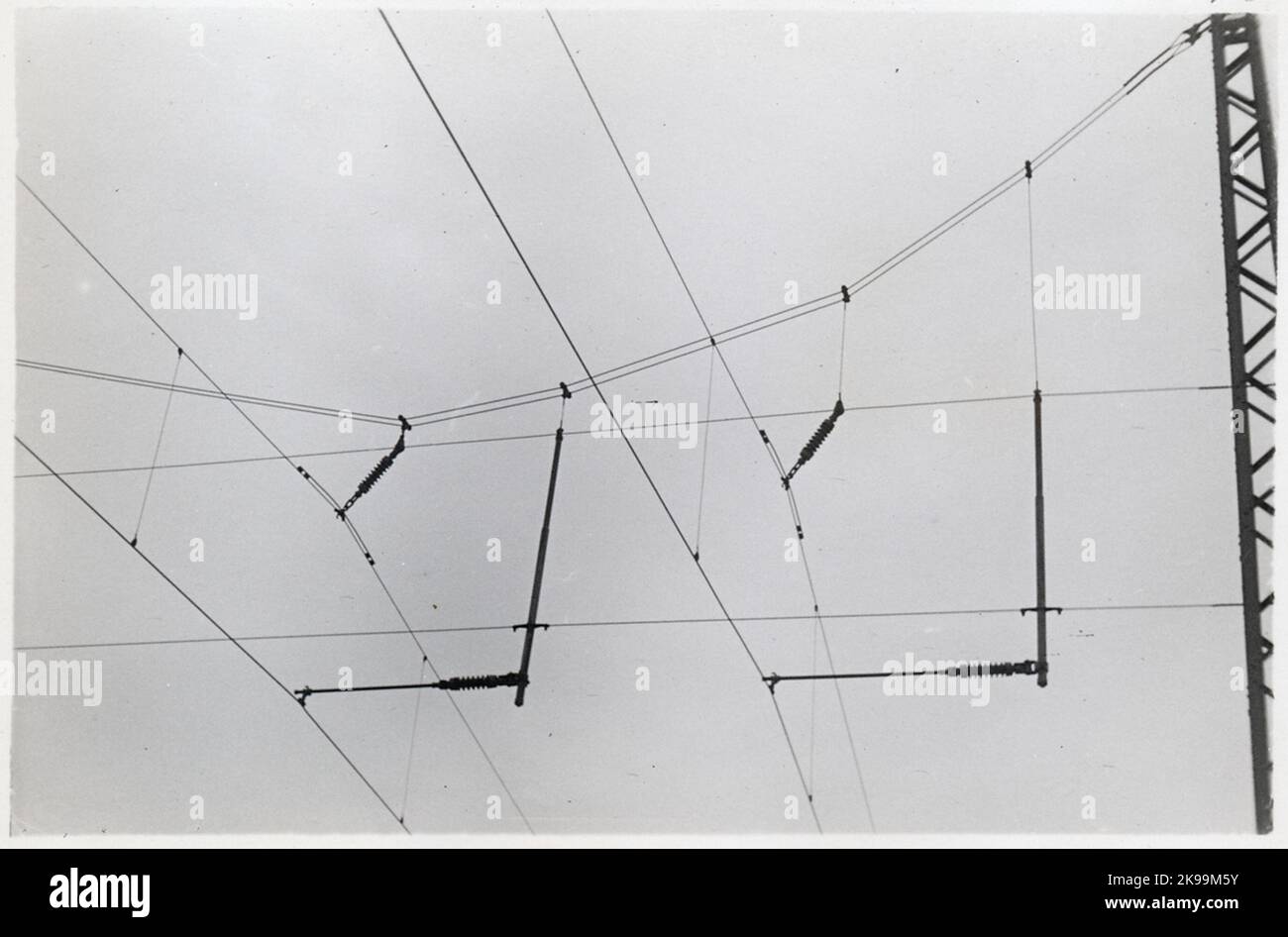 New model of contact line suspension Stock Photo - Alamy