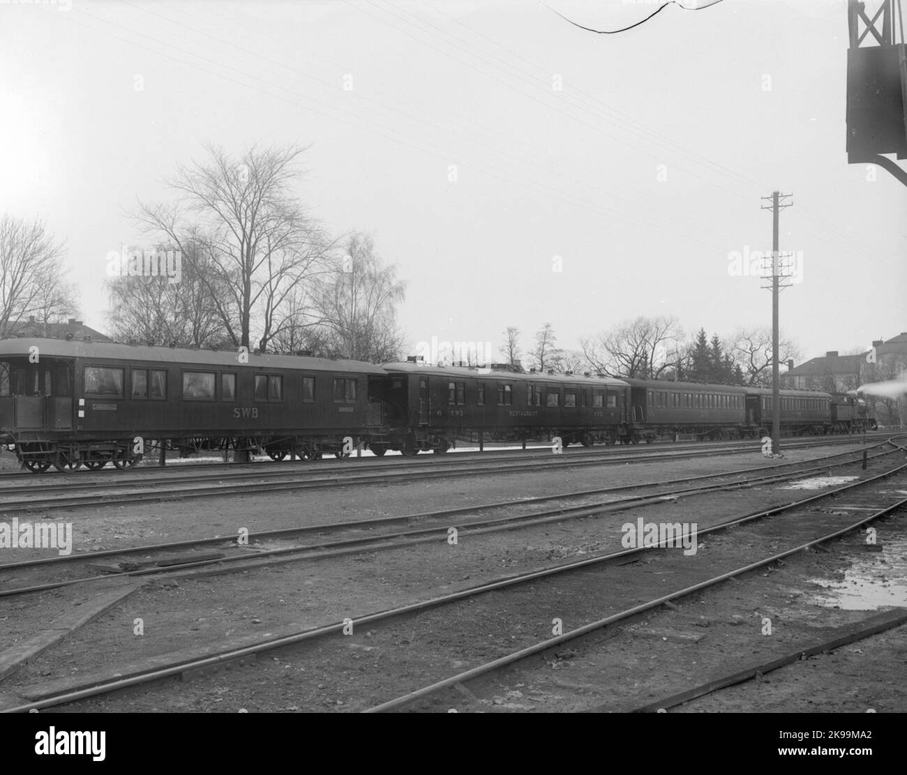 SWB-Stockholm-Västerås-Bergslag Railway H3 57 by Train on the workshop ...