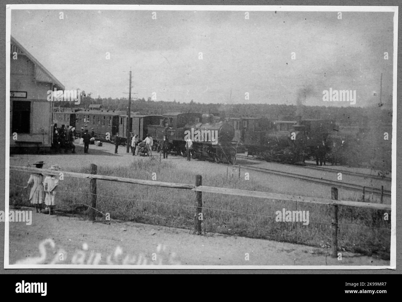 Train station environment Black and White Stock Photos & Images - Alamy