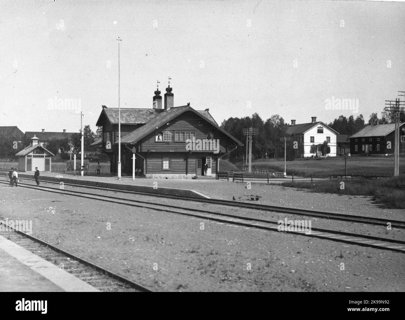 Älvdalen station was built in 1898. One- and one-half-story station ...