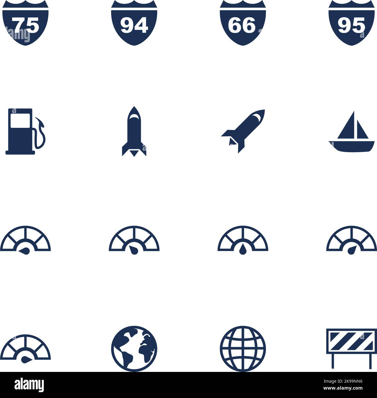 Speed limit sign boat Cut Out Stock Images & Pictures - Alamy