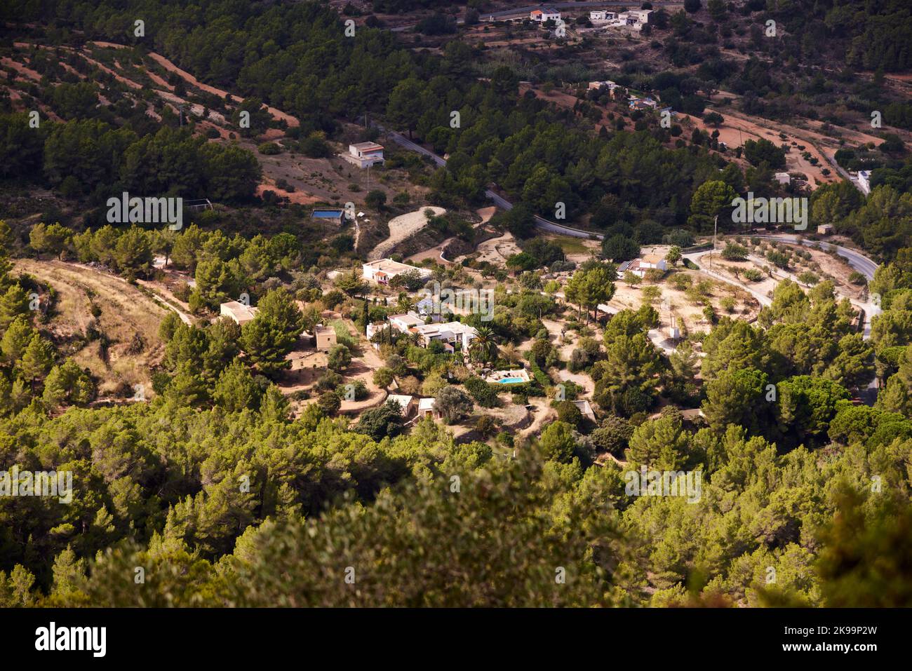 Port town Ibiza Balearic islands, Spain Mediterranean Sea, Mirador de ...