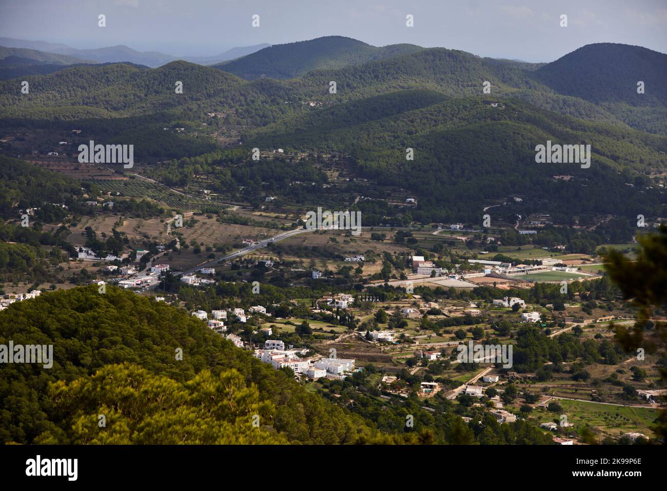 Port town Ibiza Balearic islands, Spain Mediterranean Sea, Mirador de ...
