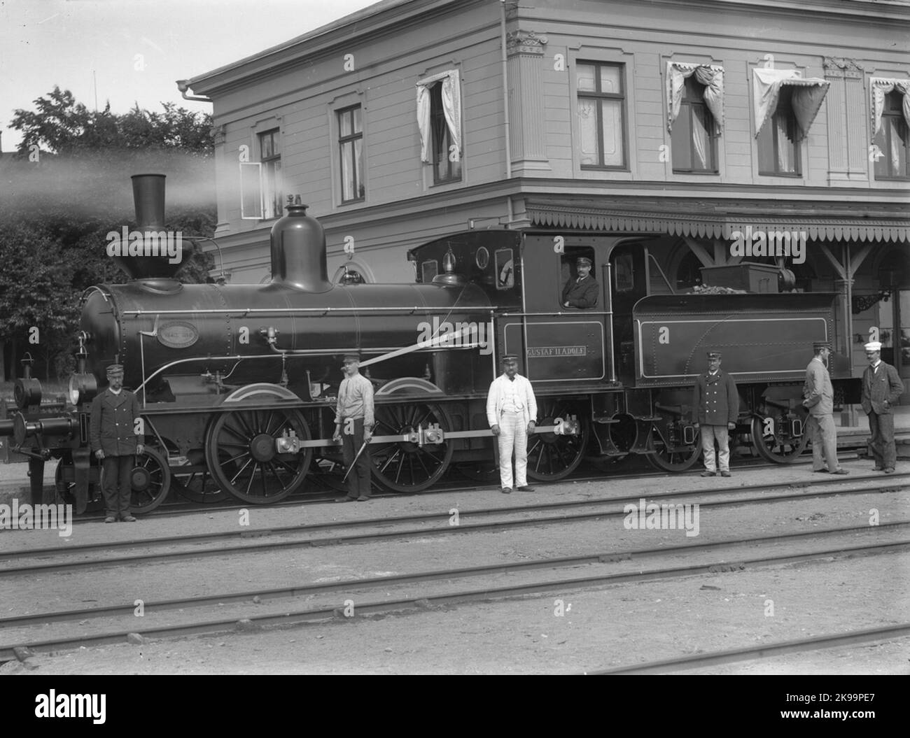 KJ Lok 5. Was named Gustaf II Adolf. The locomotive was manufactured by ...