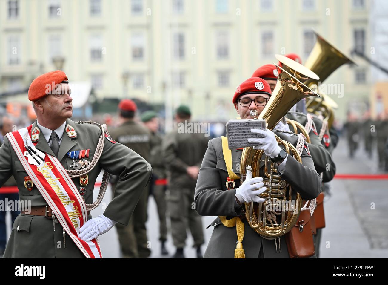 Vienna, Austria. 26th Oct 2022. Austrian national day 2022 in Vienna at ...
