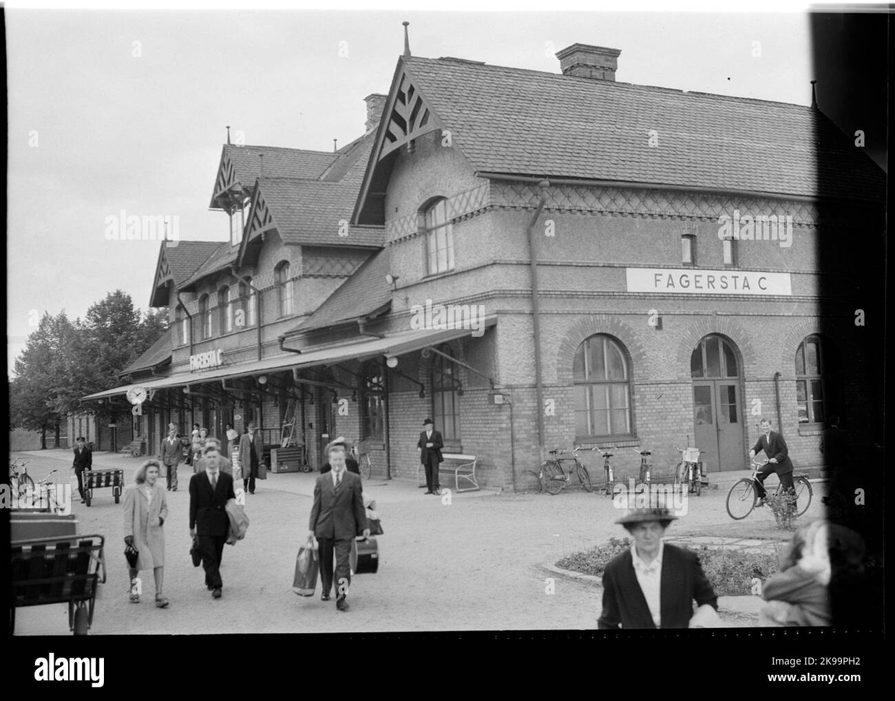 Central Station in Fagersta Stock Photo - Alamy