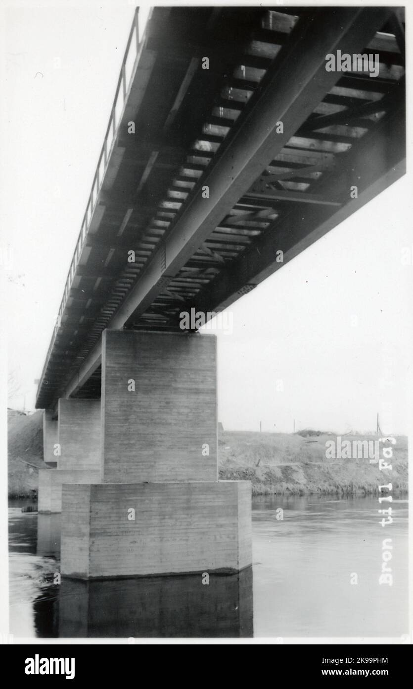 Bridge over Ätran to the brickworks Stock Photo - Alamy