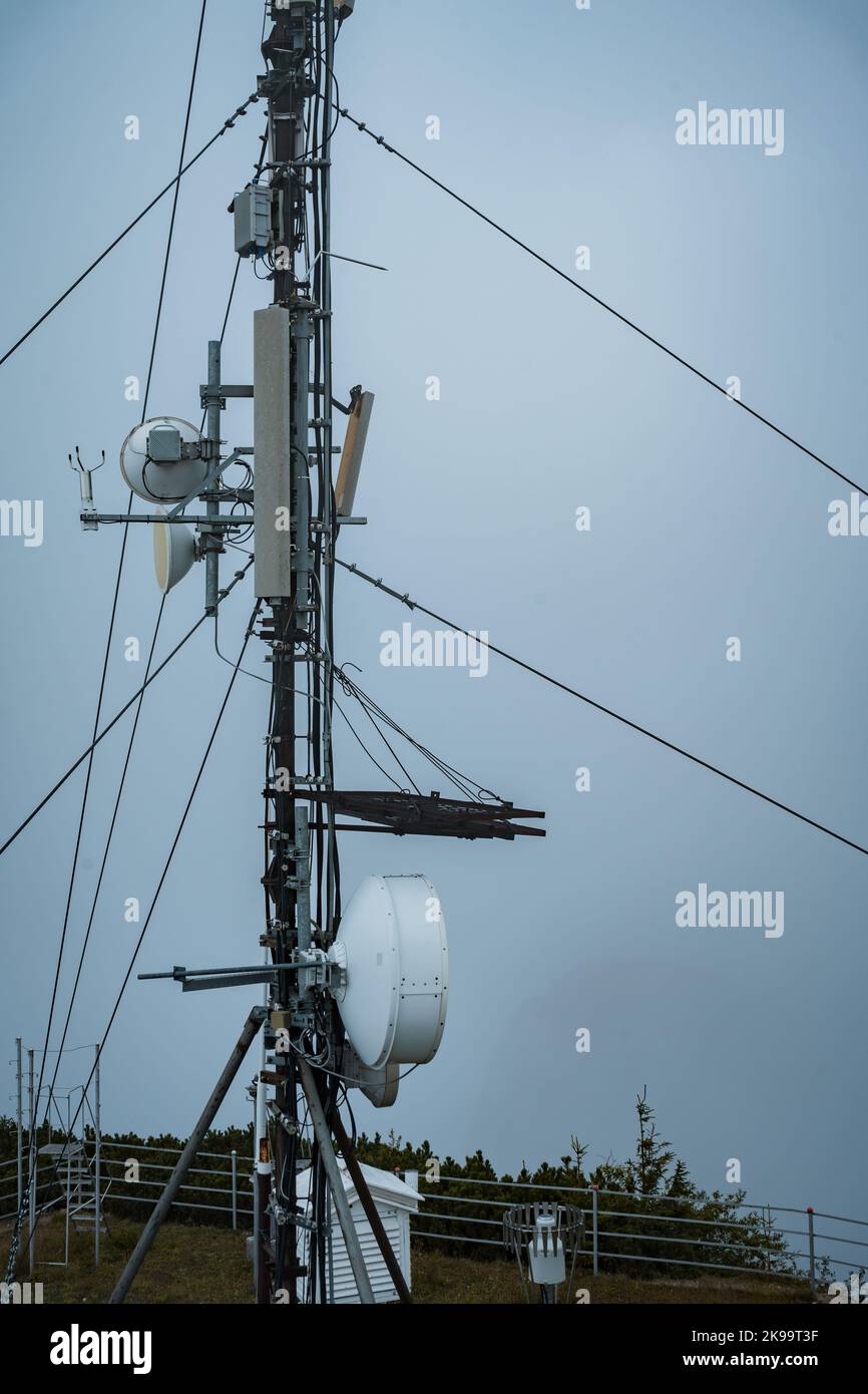 Vertical shot communication antennas hi-res stock photography and ...