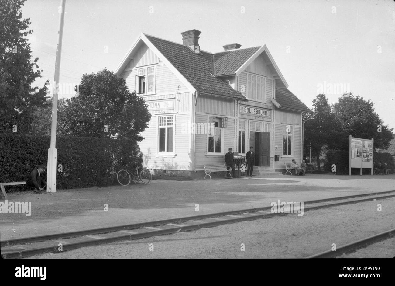 The station, built in 1899. Station house in one and a half floor in ...
