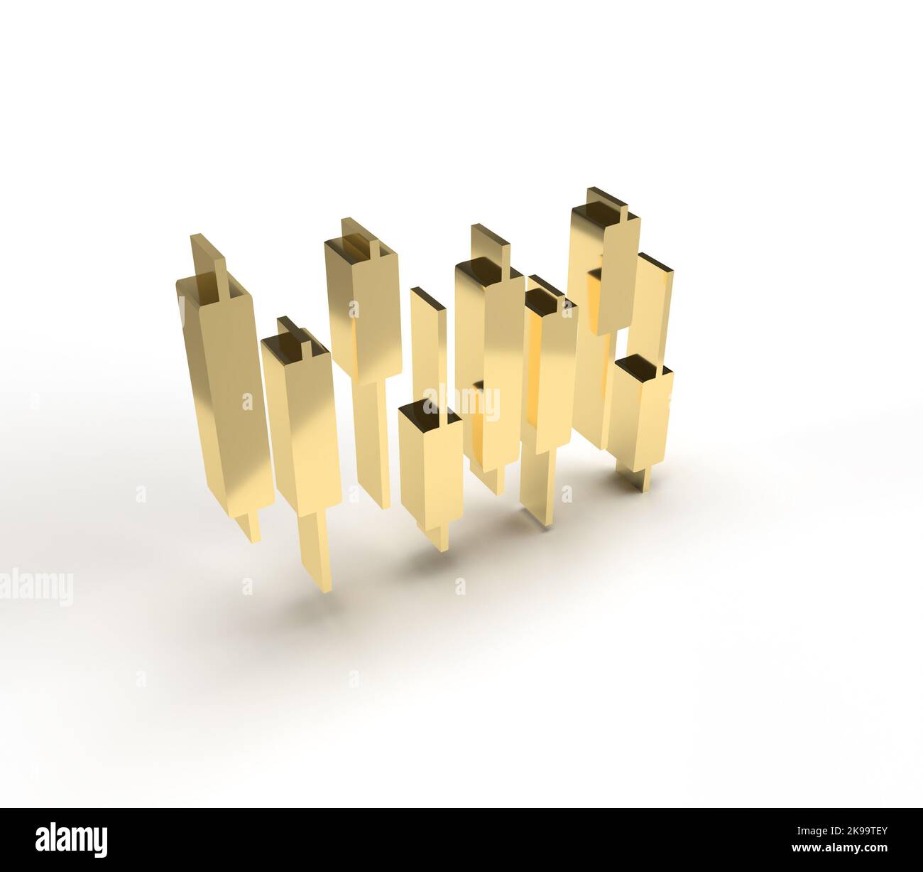 Candlestick chart 3d Cut Out Stock Images & Pictures - Alamy