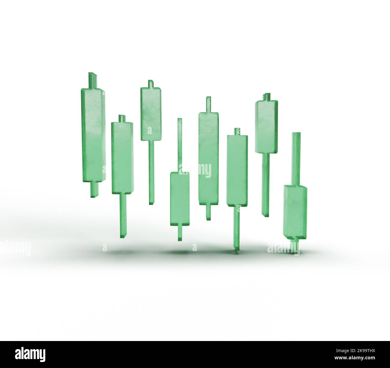 3d rendering candlestick chart hi-res stock photography and images - Alamy