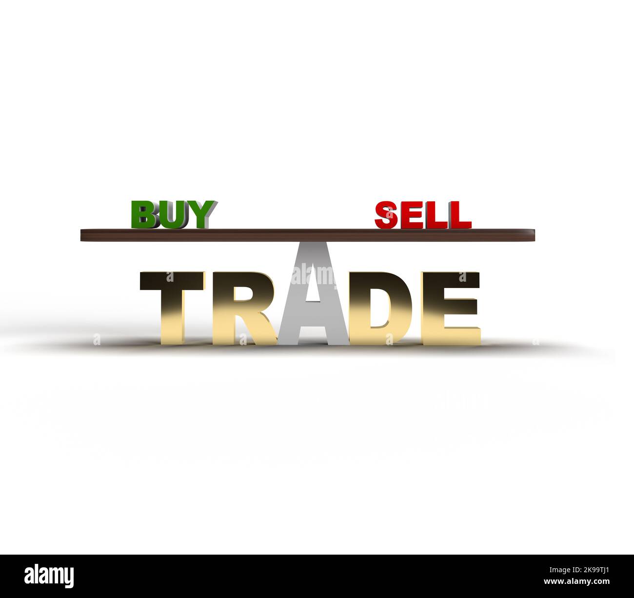 Balance of Trade import export trade 3d rendering illustration Stock ...