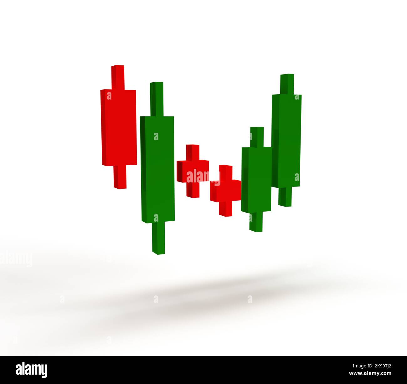 Candlestick chart 3d Cut Out Stock Images & Pictures - Alamy