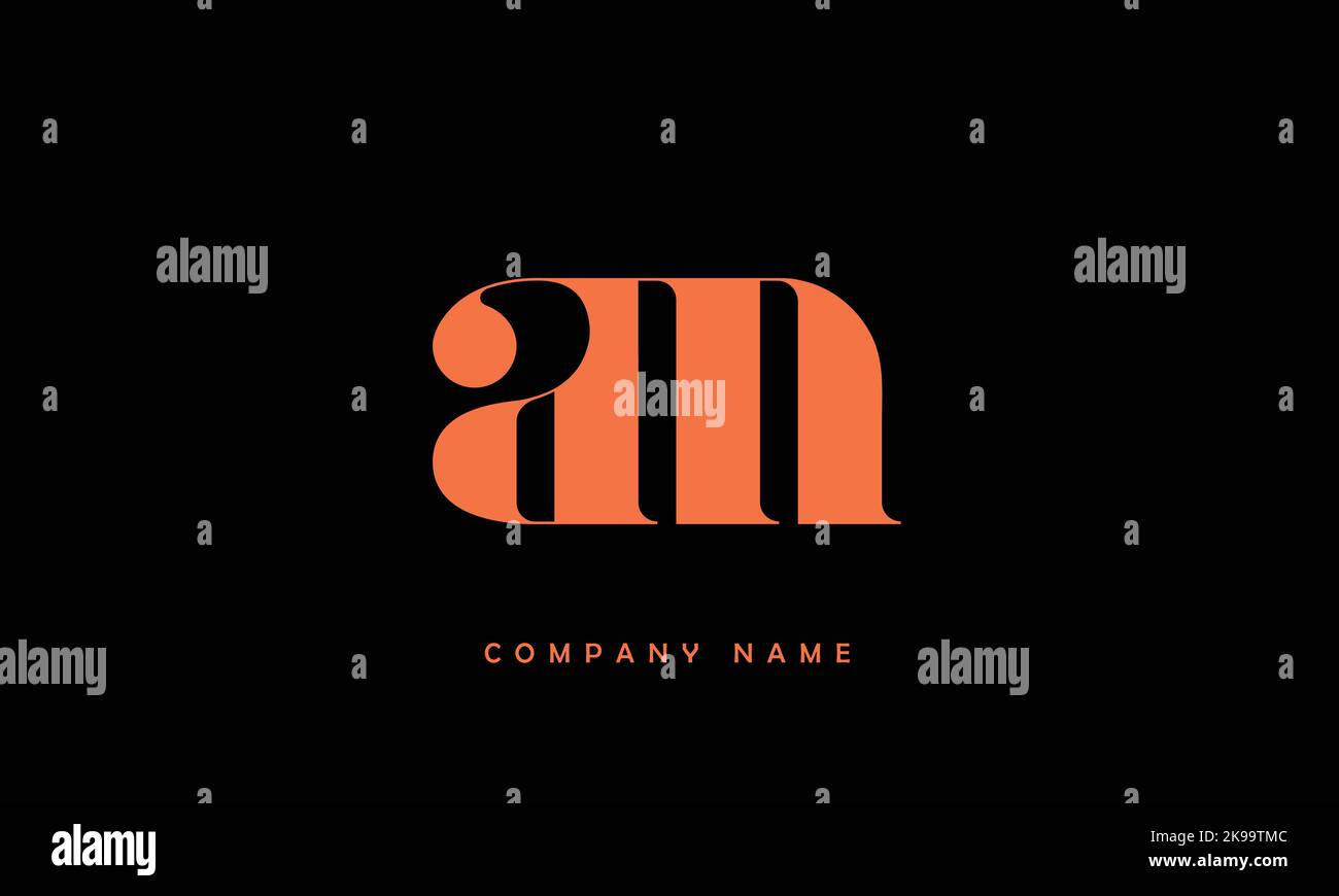 AM, MA Abstract Letters Logo Monogram Stock Vector Image & Art - Alamy