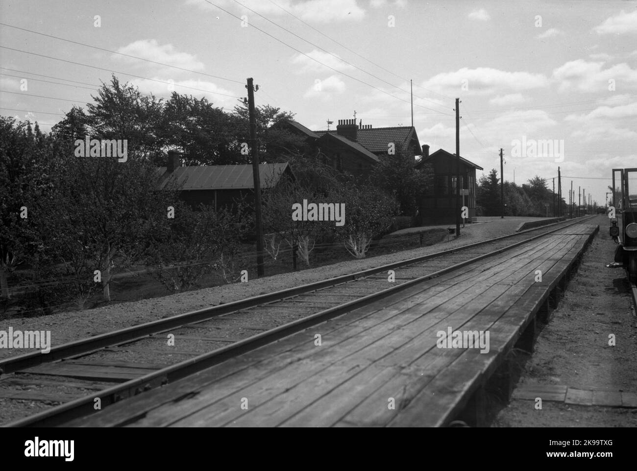 The station built in 1907. Station house on two floors in stone ...