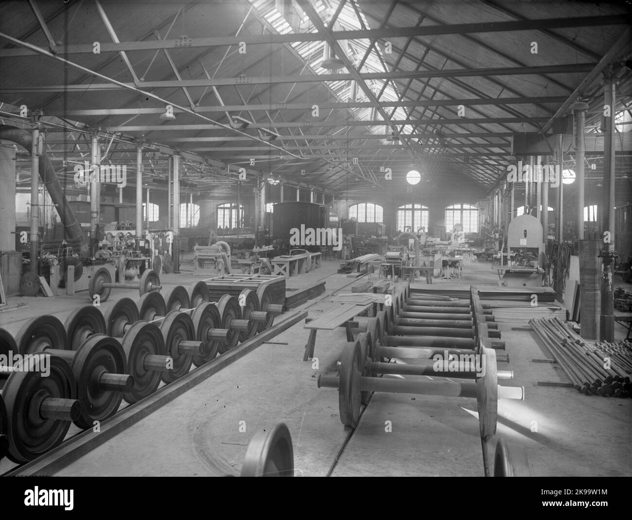 New carpentry workshop, from the west Stock Photo - Alamy