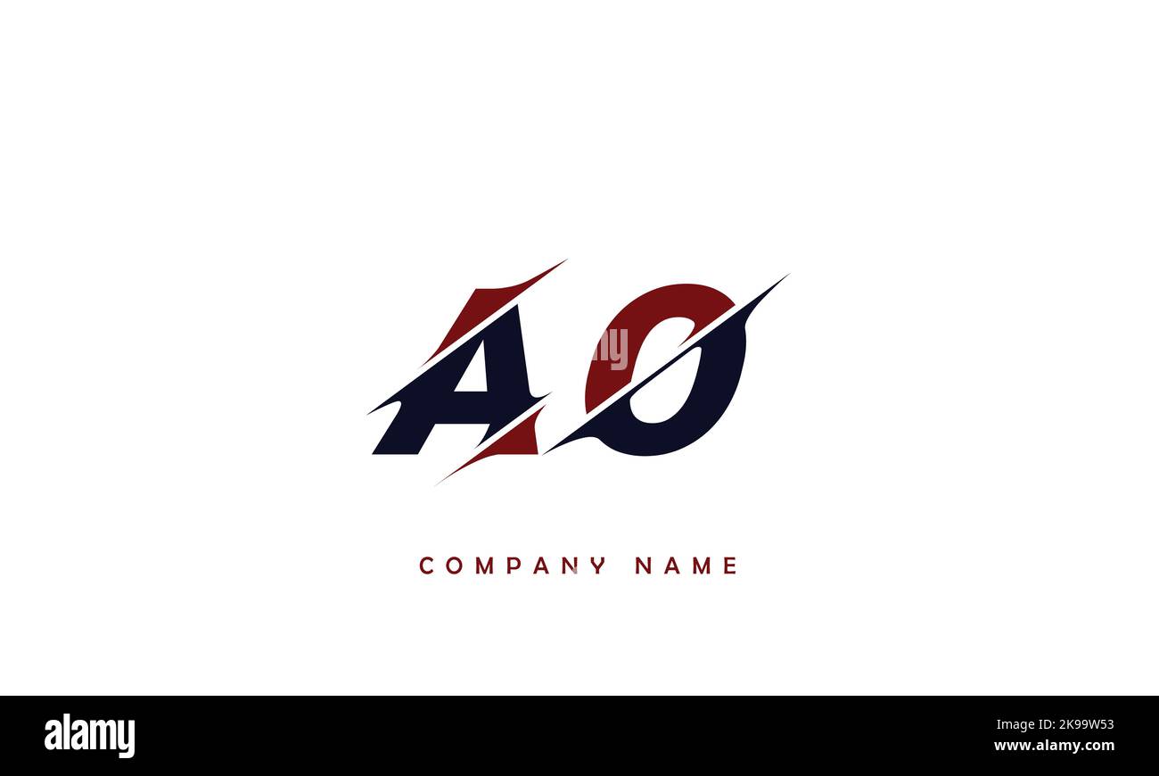 AO, OA Abstract Letters Logo Monogram Stock Vector Image & Art - Alamy