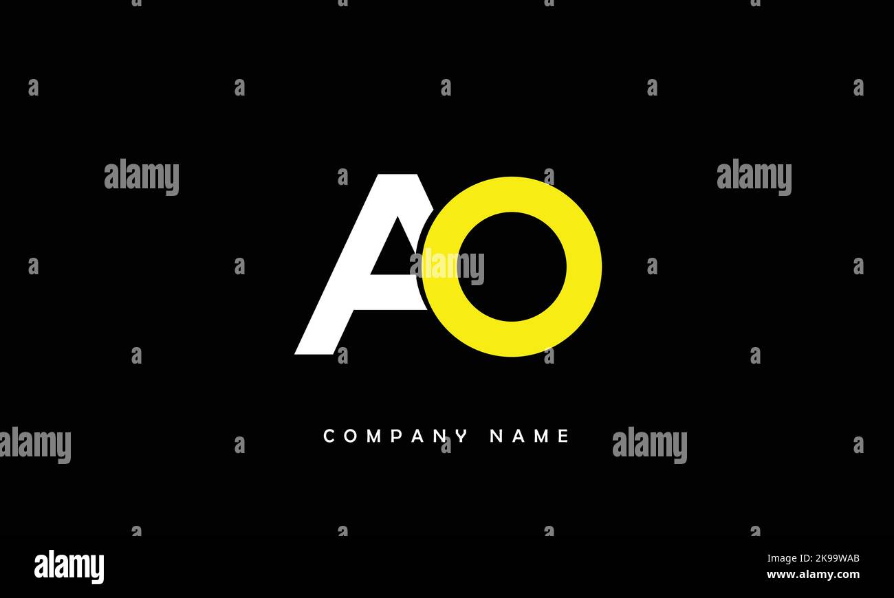 AO, OA Abstract Letters Logo Monogram Stock Vector Image & Art - Alamy