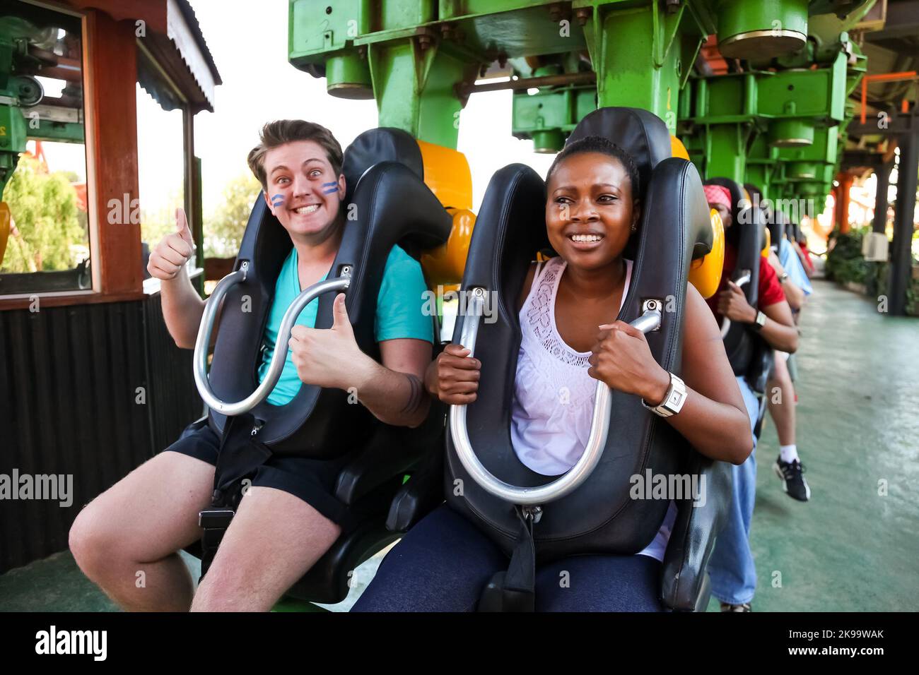 Johannesburg, South Africa - November 16, 2012: Young people riding a ...