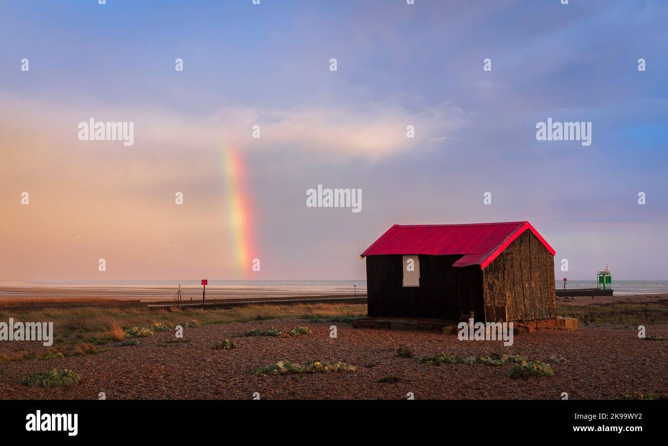 Rainbow over nature reserve hi-res stock photography and images - Alamy