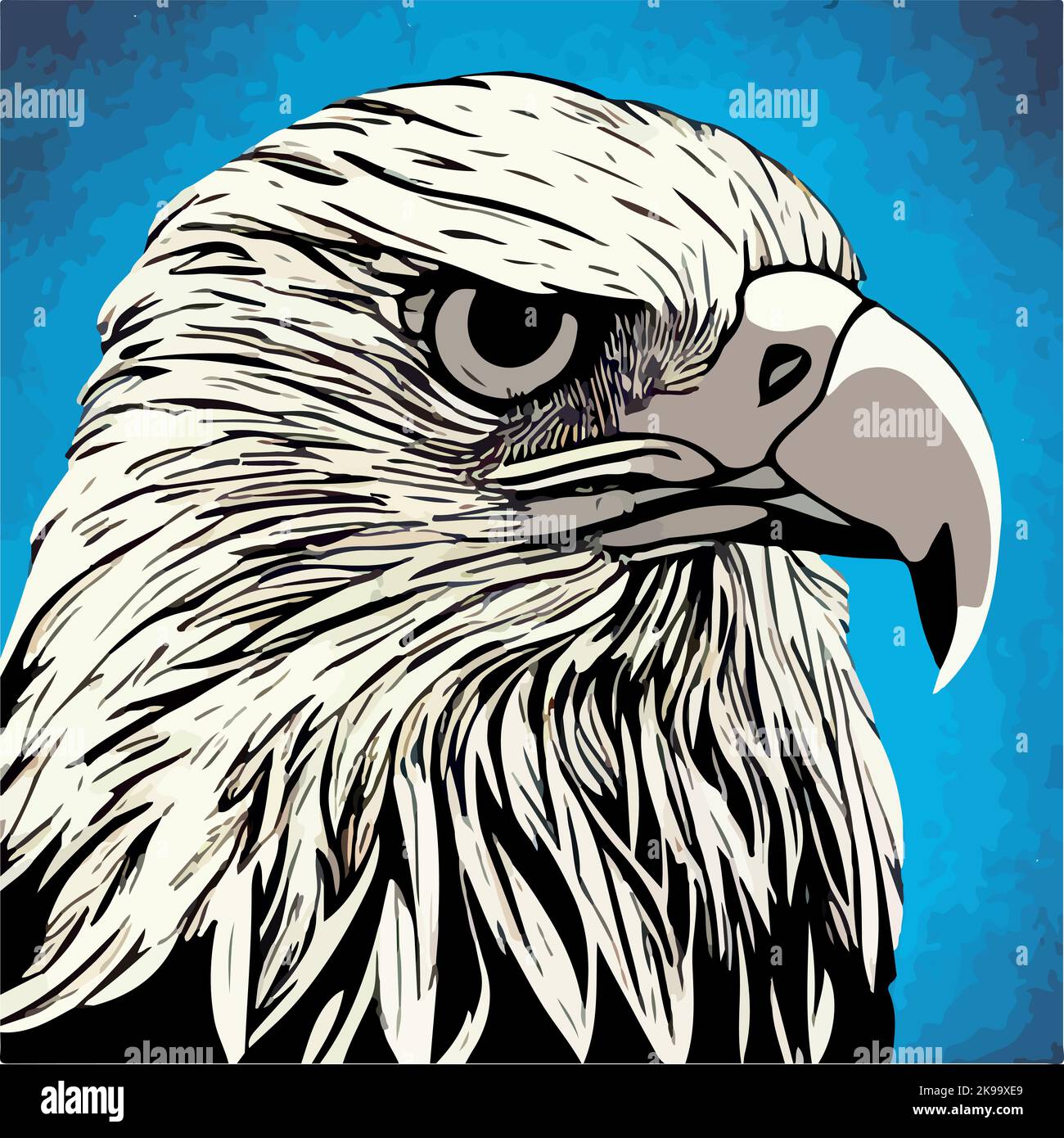 Bald eagle cartoon icon on hi-res stock photography and images - Alamy