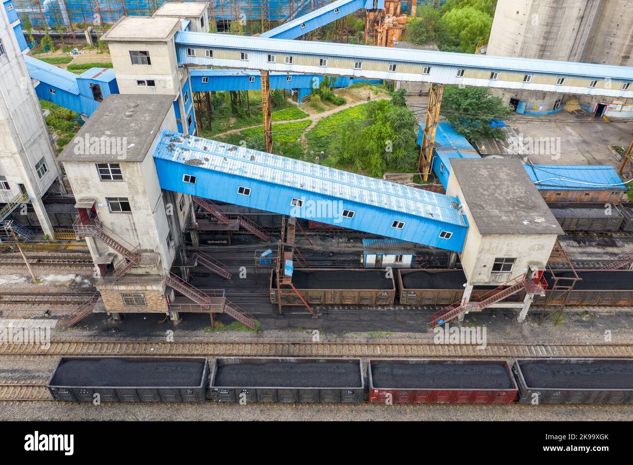 Aerial photos show a resource-based city known as the "coal city" in ...