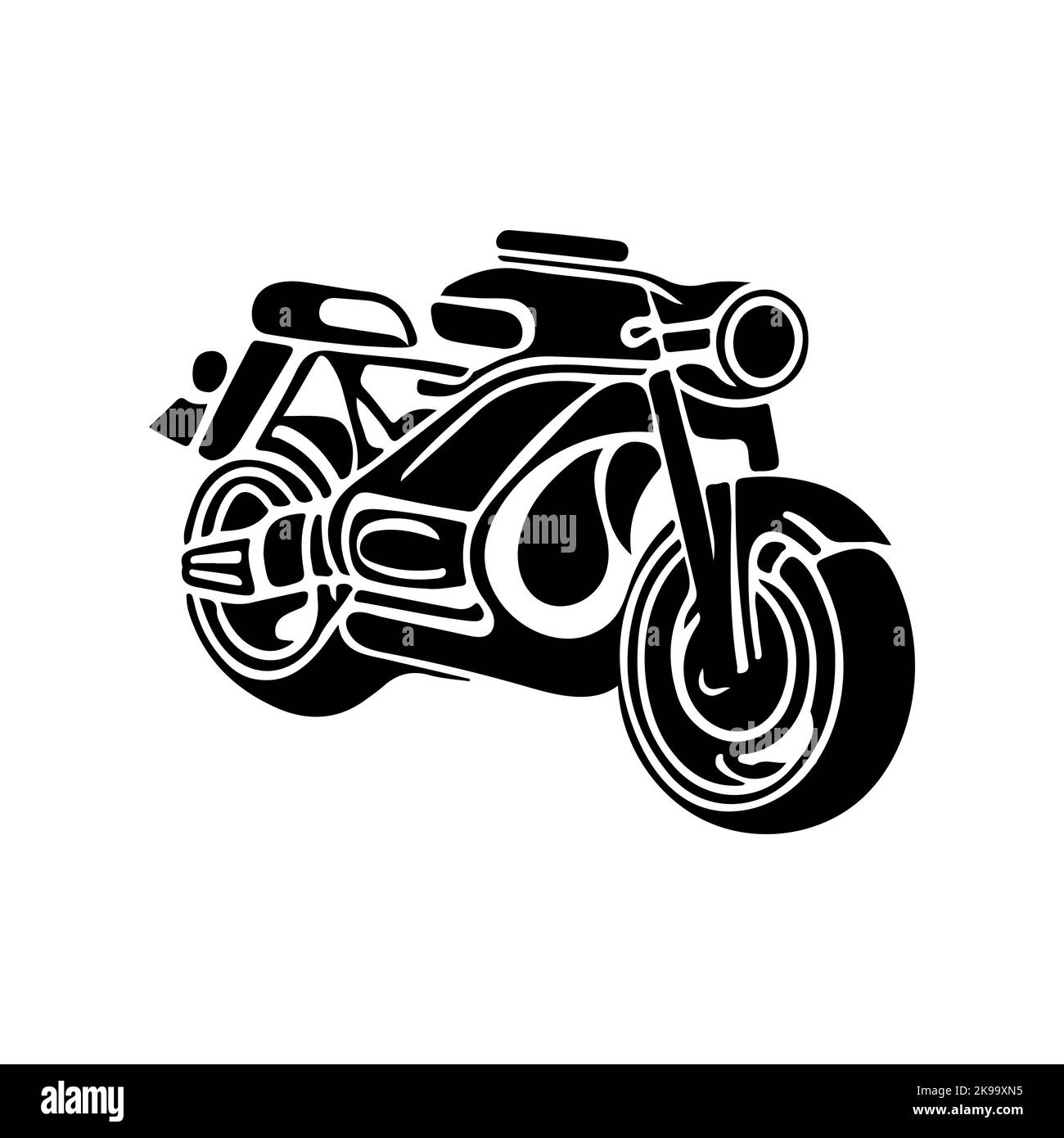 Motorcycle logo vector design. Motorcycle design with hand drawing ...