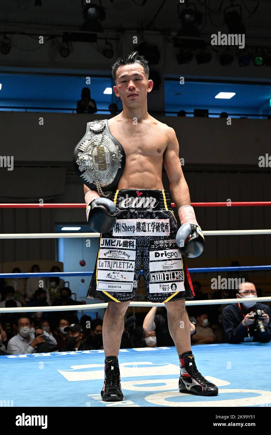 Tokyo, Japan. 20th Oct, 2022. Seiya Tsutsumi won the Japanese ...