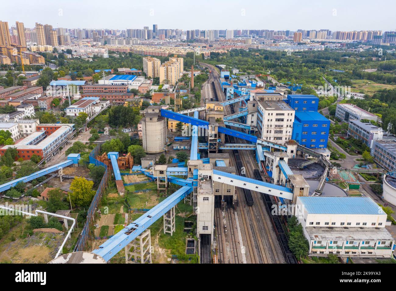 Aerial photos show a resource-based city known as the "coal city" in ...