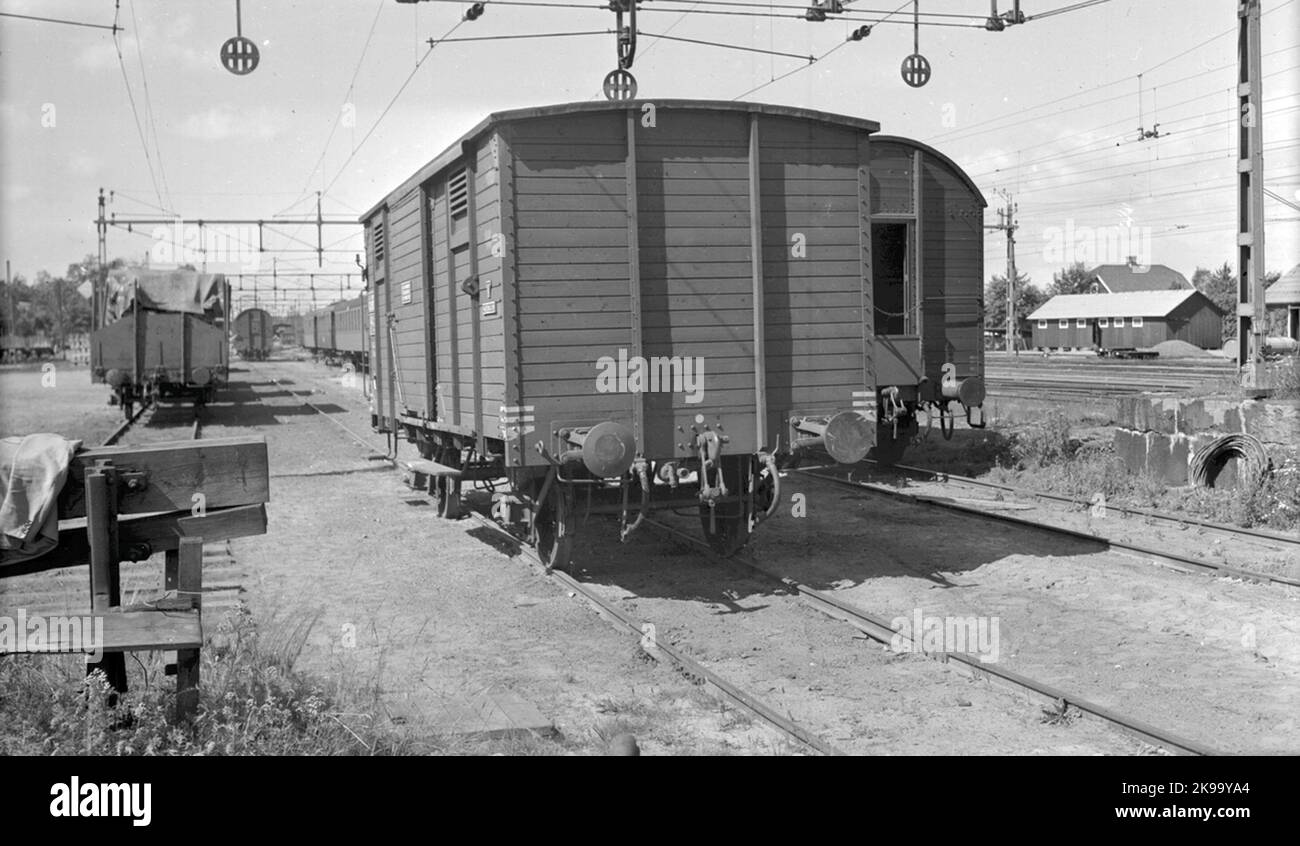 State Railways, SJ GSH. SJ Security Service. Wagon. Marks on the ...