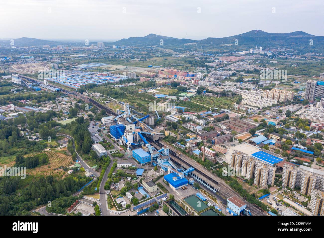 Aerial photos show a resource-based city known as the "coal city" in ...