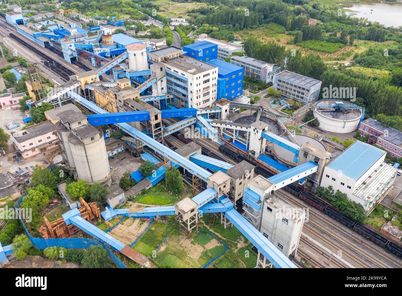 Aerial photos show a resource-based city known as the "coal city" in ...