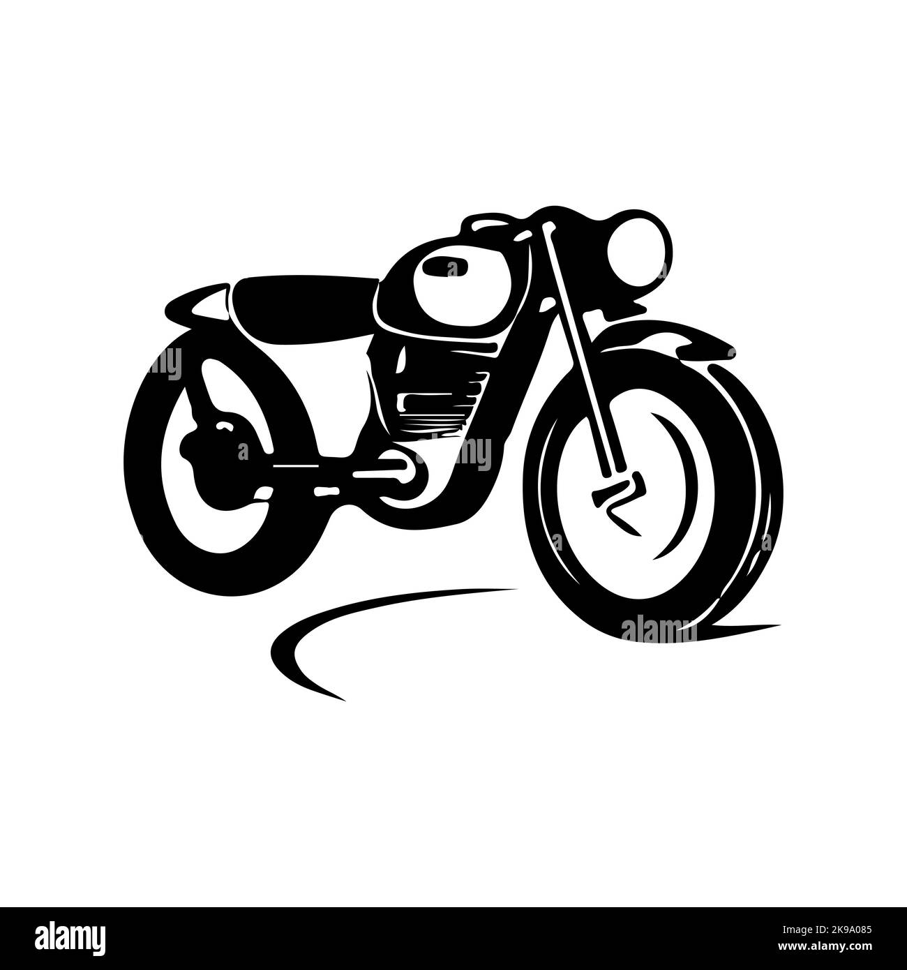 Motorcycle logo vector design. Motorcycle design with hand drawing ...
