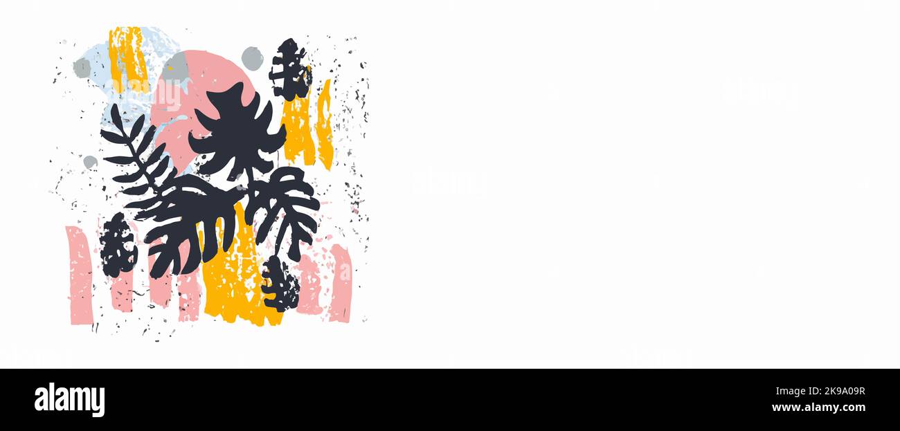 Scandinavian hand drawn artwork. Modern vector illustration with ...