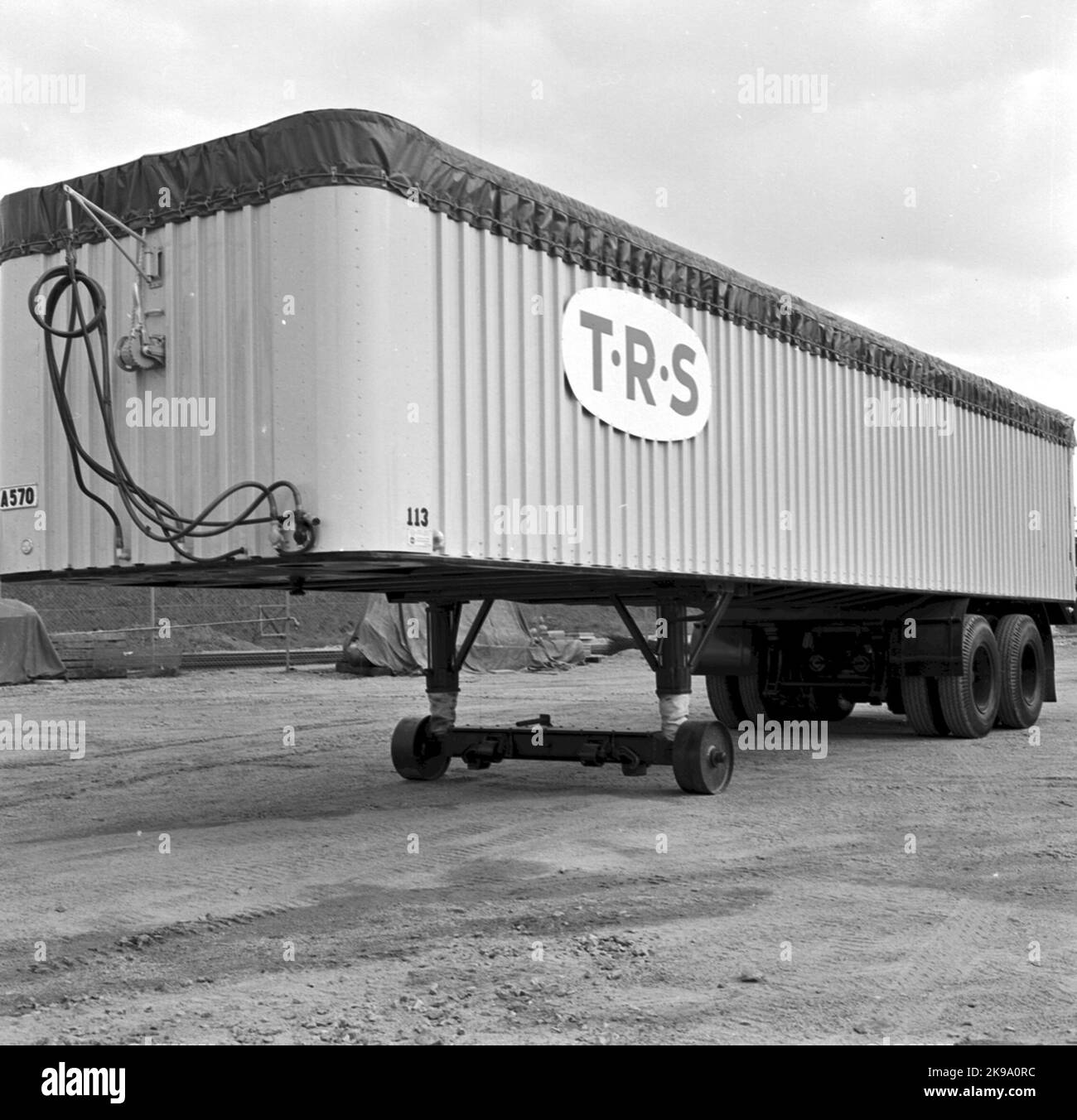 Container Carriage, Slab Västberga Stock Photo - Alamy