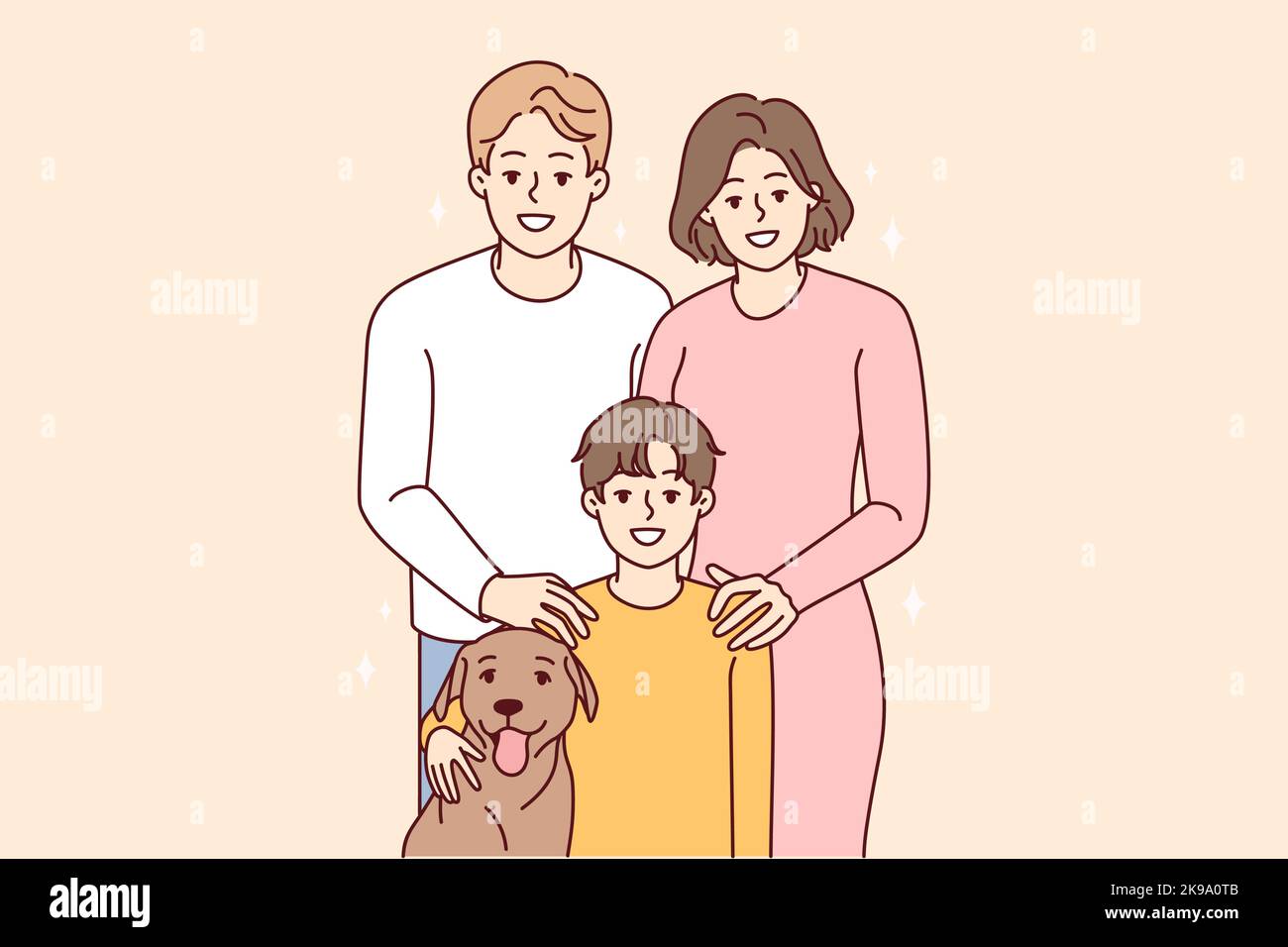 Cartoon puppy dog mom hi-res stock photography and images - Alamy