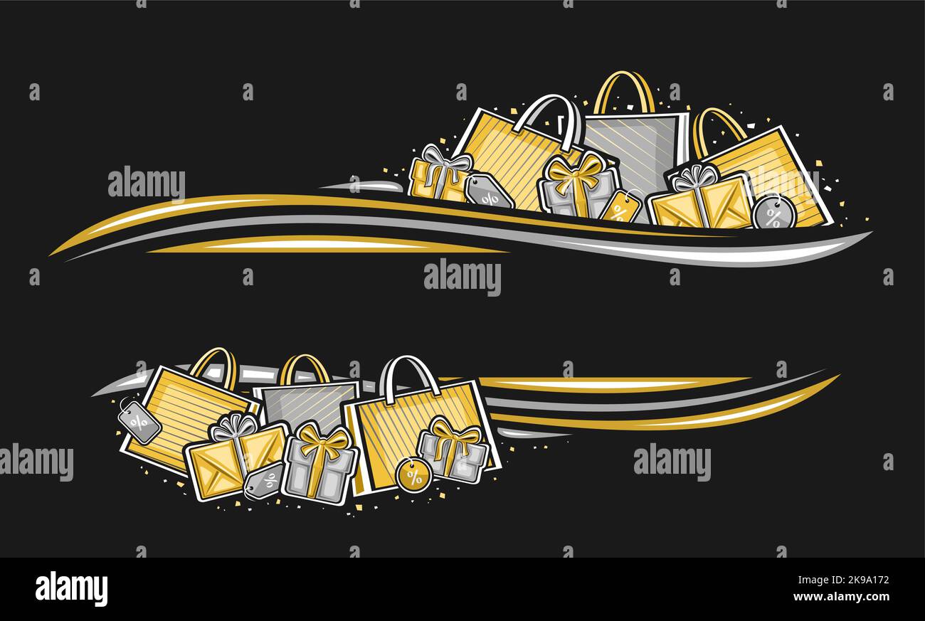 Vector border for Black Friday sale with blank copy space for ...