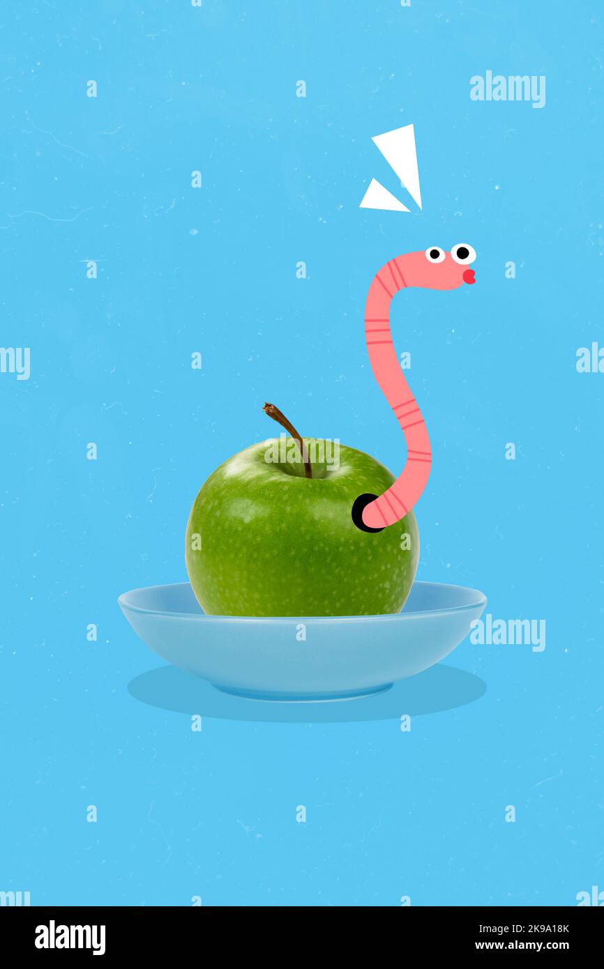 3d retro abstract creative artwork template collage of impressed funny ...