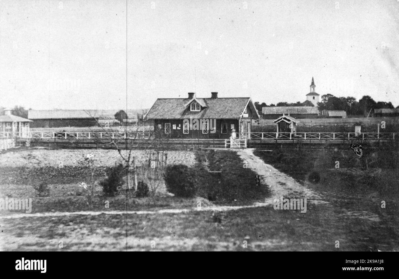 The station in Väring. The first station house was built in 1859 Stock ...