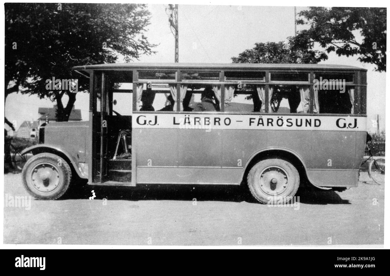 Gotland Railway, Gj. Road bus Stock Photo - Alamy